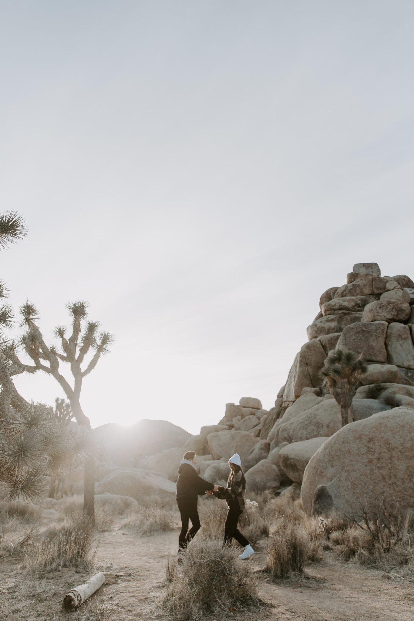 Joshua Tree National Park Sunrise Skateboard Couples Session in ...