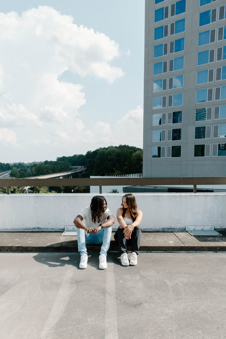 Vibrant Engagement Photos at a Hotel Bar in Atlanta, Georgia // Keegan ...