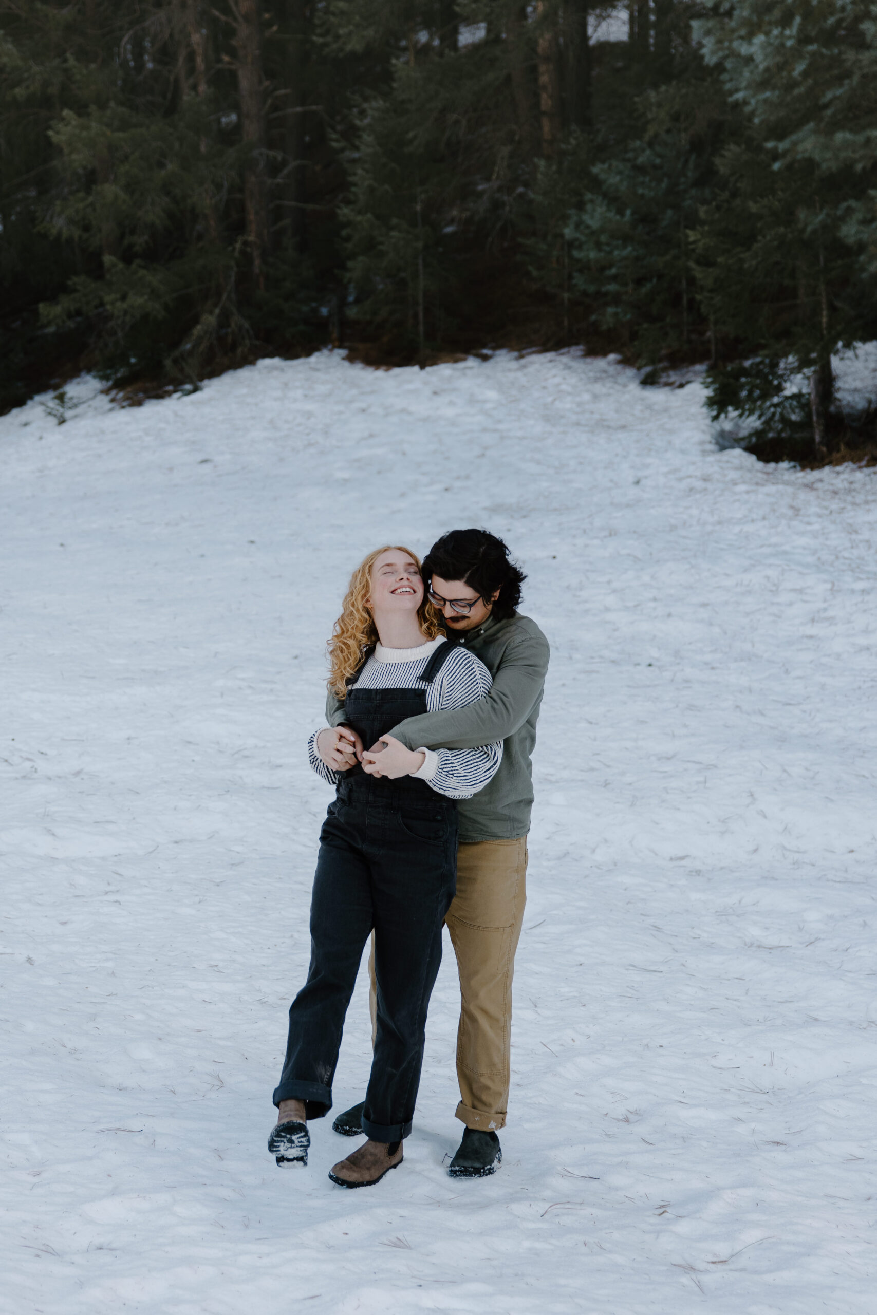 Winter Wonderland Couple Session in Santa Fe National Forest // Jonny ...
