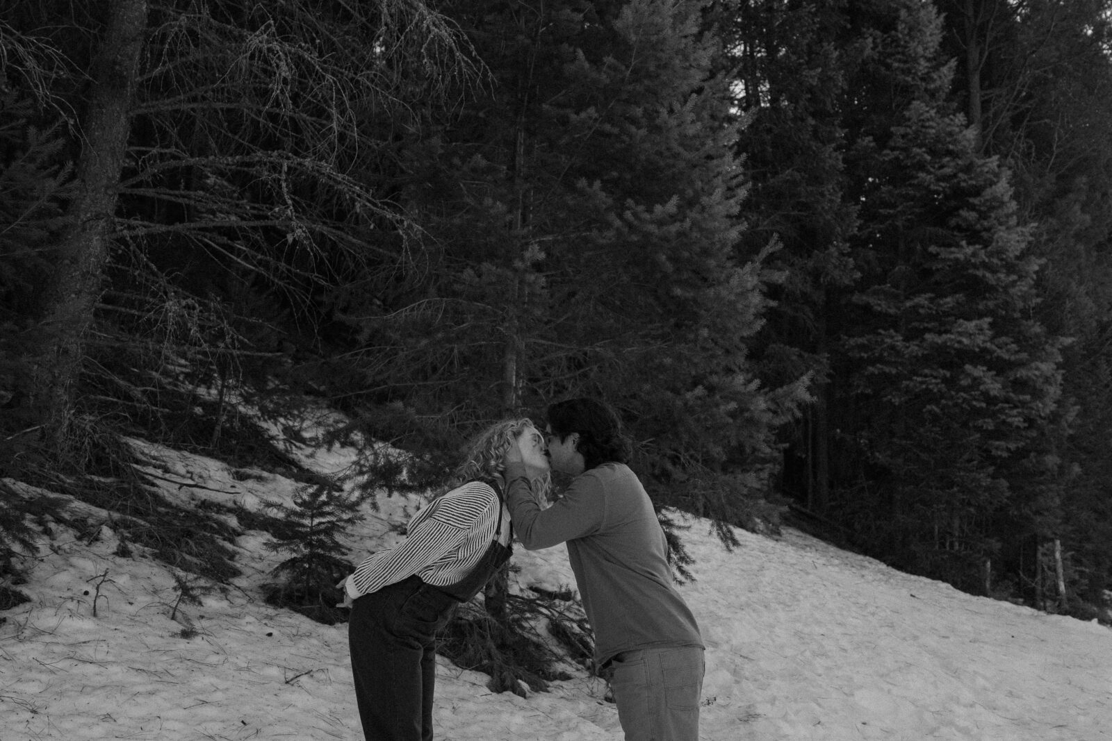 Winter Wonderland Couple Session in Santa Fe National Forest // Jonny ...